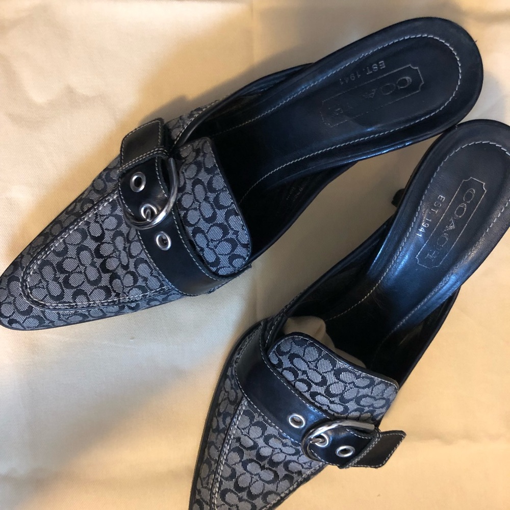 Coach High Heel Slides - Gem